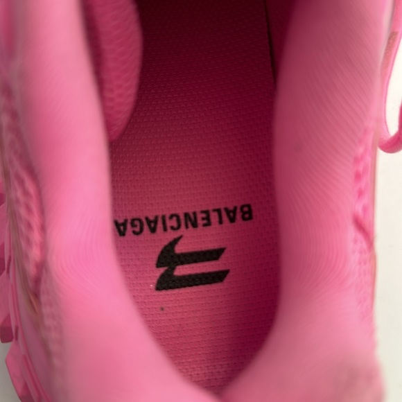 Balenciaga | Shoes | Balenciaga Pink Defender Low Top Sneakers 377 ...